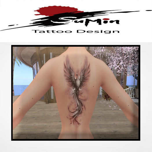 Second Life Marketplace - SuMin Tattoo Design - Asia Bird Back